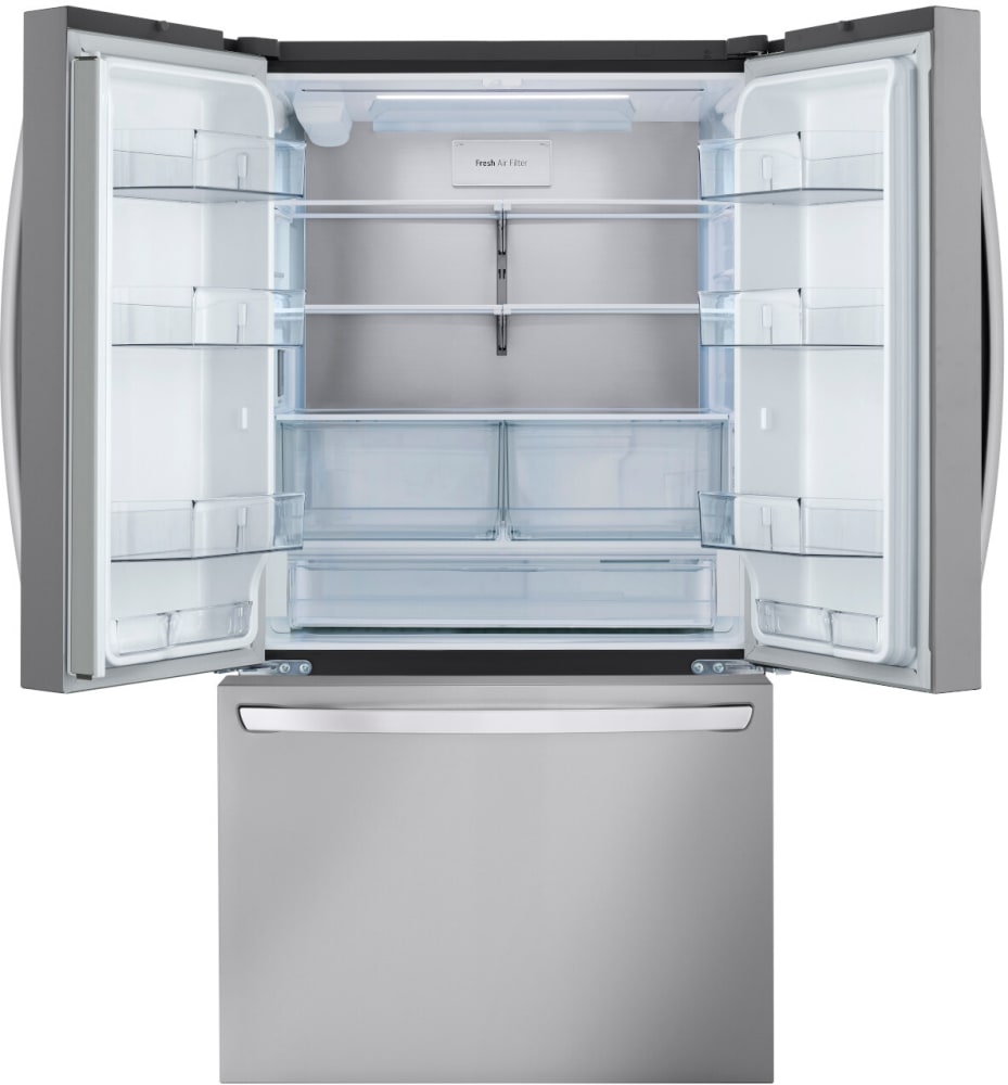 LG LRFLS3206S 36 Inch Smart Depth MAX French Door Refrigerator with 32 ...