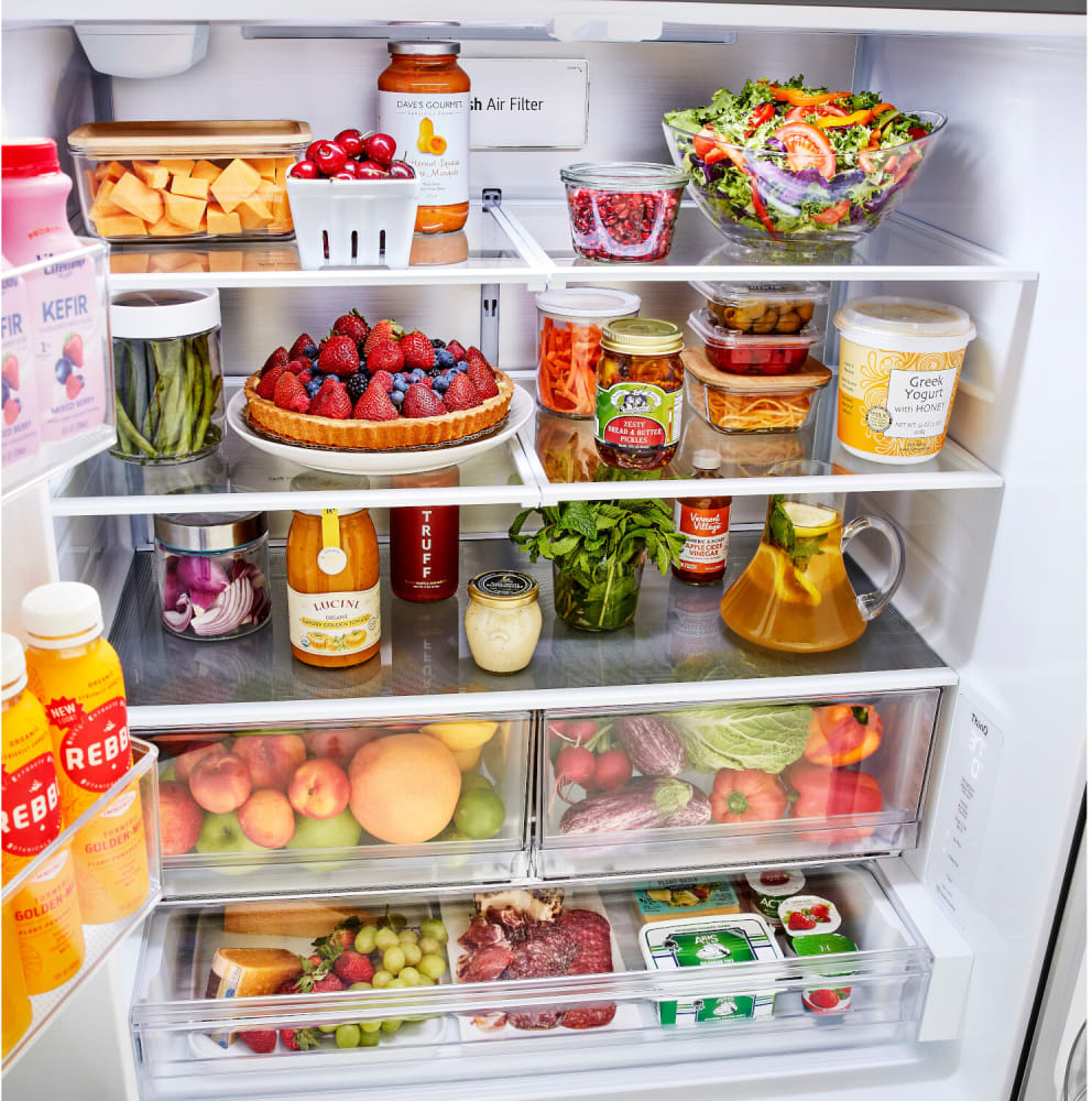 LG LRFLS3206S 36 Inch Smart Depth MAX French Door Refrigerator with 32 ...