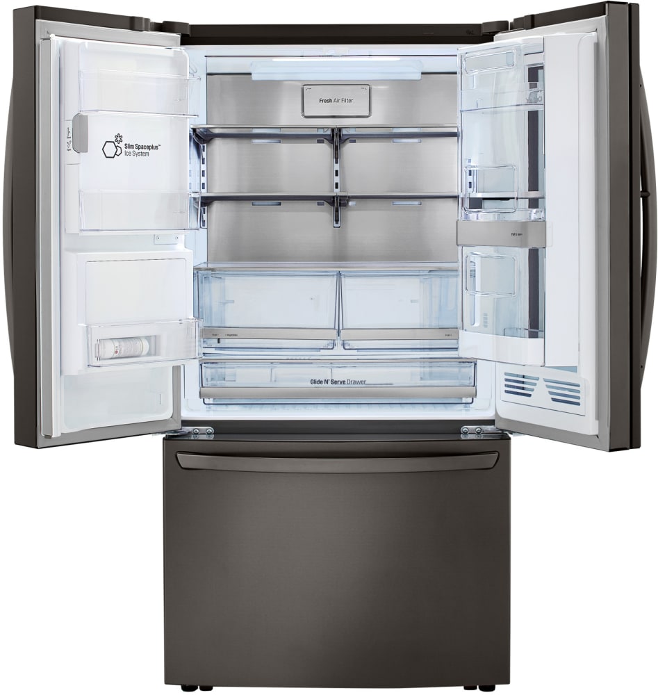 LG LRFVC2406D 36 Inch Counter Depth 3-Door French-Style Smart ...