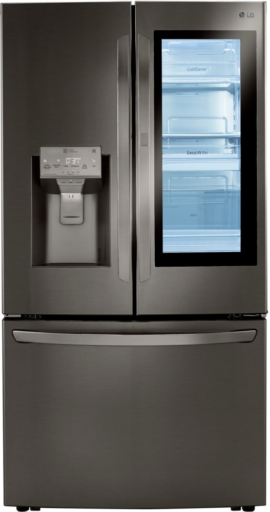 LG LRFVS3006D 36 Inch French Door Craft Ice Smart Refrigerator with 29. ...