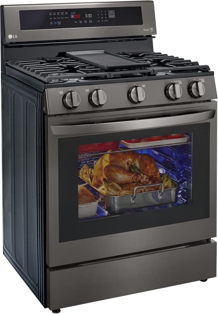 LG LRGL5825D 30 Inch Gas Smart Range with 5 Sealed Burners, 5.8 Cu. Ft ...