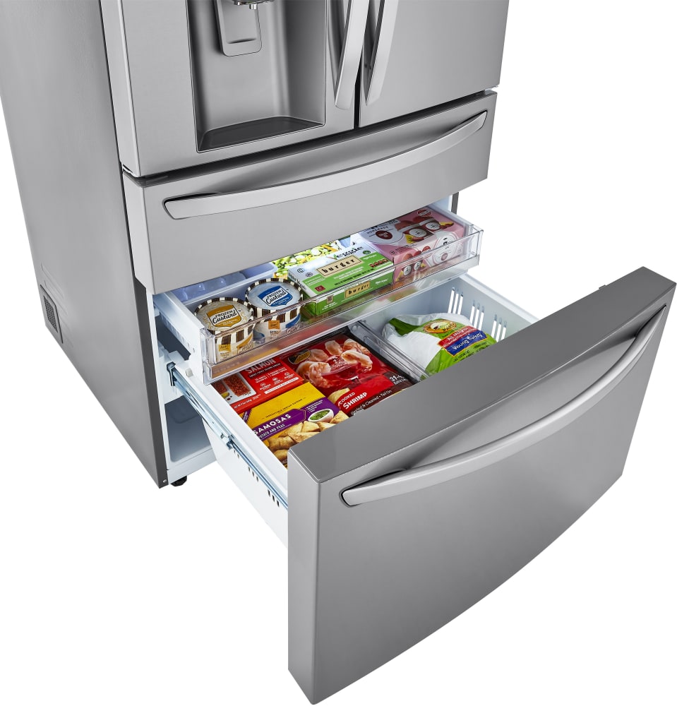 LG LRMXS3006S 36 Inch 4-Door French Door Smart Refrigerator with 30 Cu ...