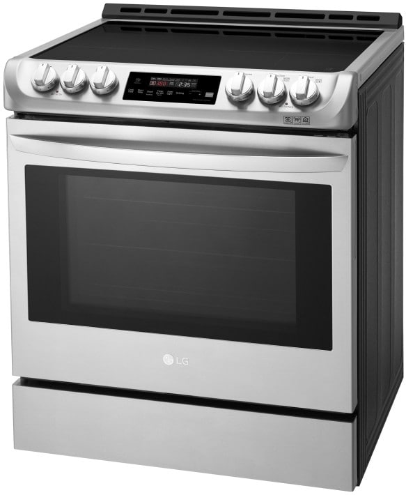 LG LSE4616ST 30 Inch Slide-In Electric Smart Range with 5 Radiant ...