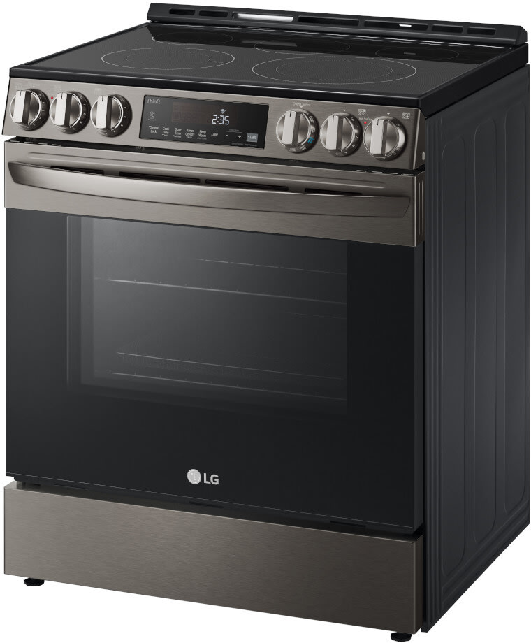 LG LSEL6333D 30 Inch Electric Slide-In Smart Range with 5 Elements, 6.3 ...