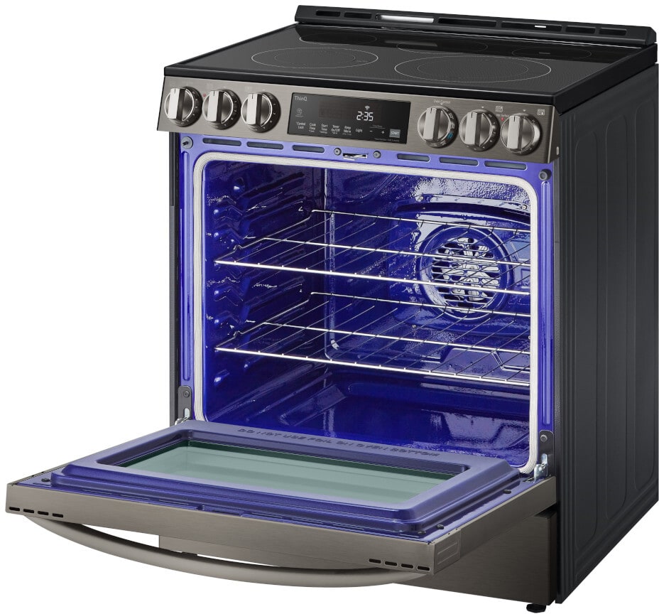 LG LSEL6333D 30 Inch Electric Slide-In Smart Range with 5 Elements, 6.3 ...