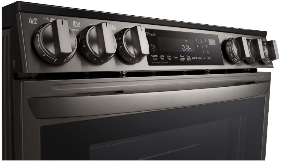 LG LSEL6335D 30 Inch Smart InstaView™ Electric Slide-in Range with 5 ...