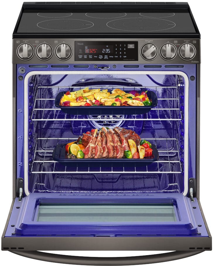 LG LSEL6337D 30 Inch Smart InstaView™ Electric Slide-In Range with 5 ...