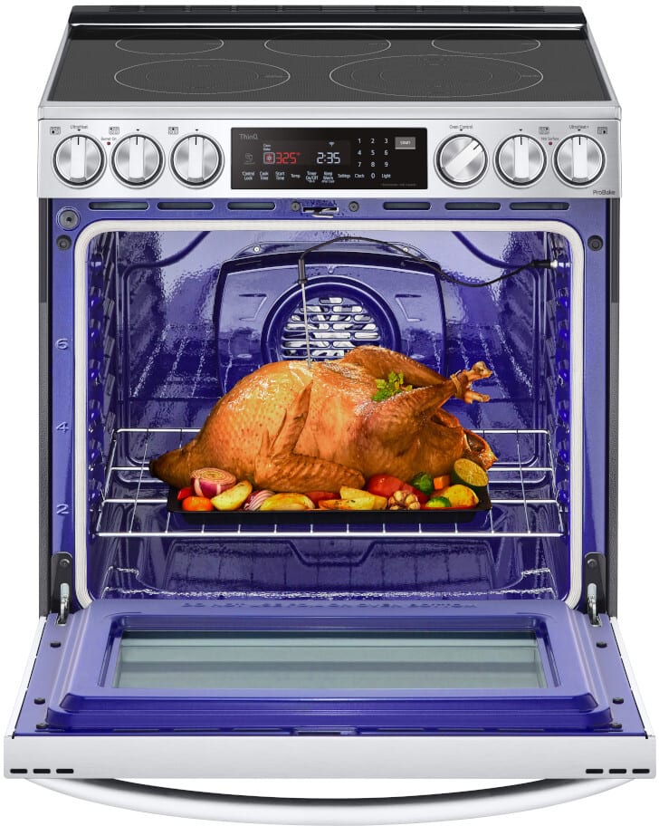 LG LSEL6337F 30 Inch Smart InstaView™ Electric Slide-In Range with 5 ...