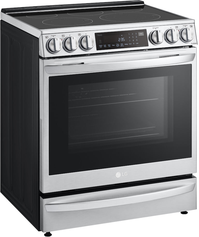 LG LSEL6337F 30 Inch Smart InstaView™ Electric Slide-In Range with 5 ...