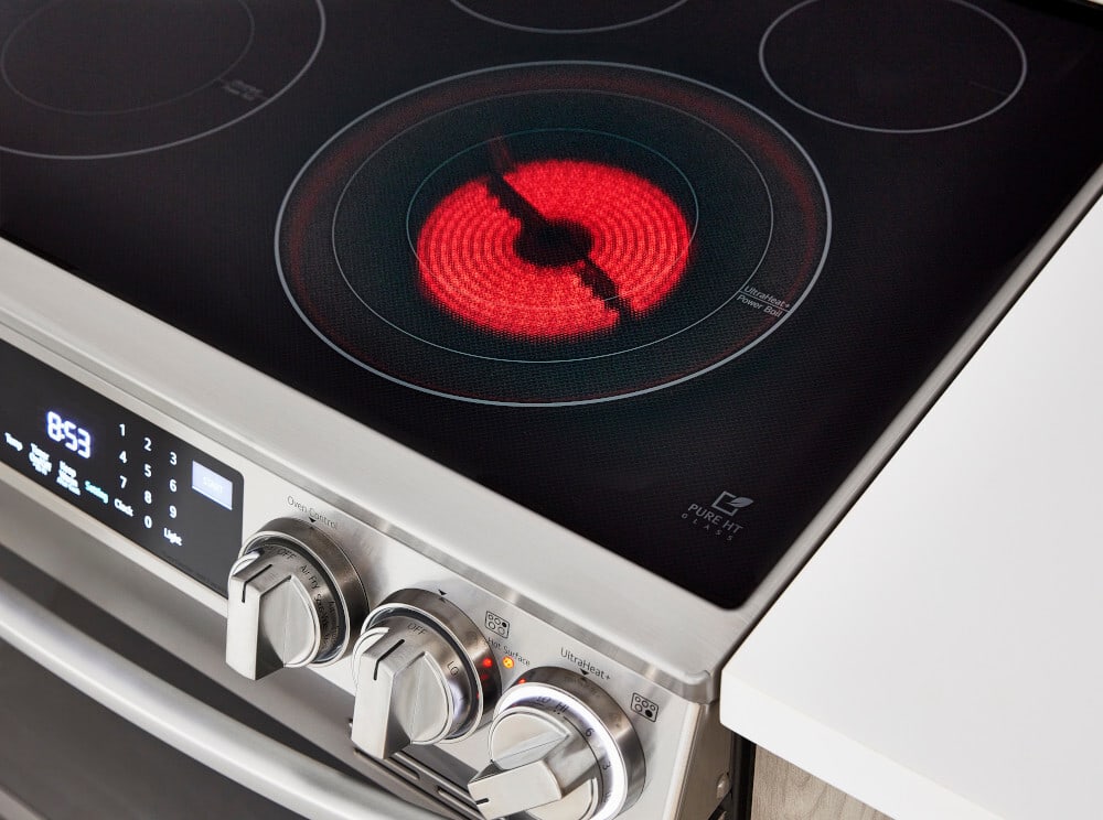 LG LSEL6337F 30 Inch Smart InstaView™ Electric Slide-In Range with 5 ...