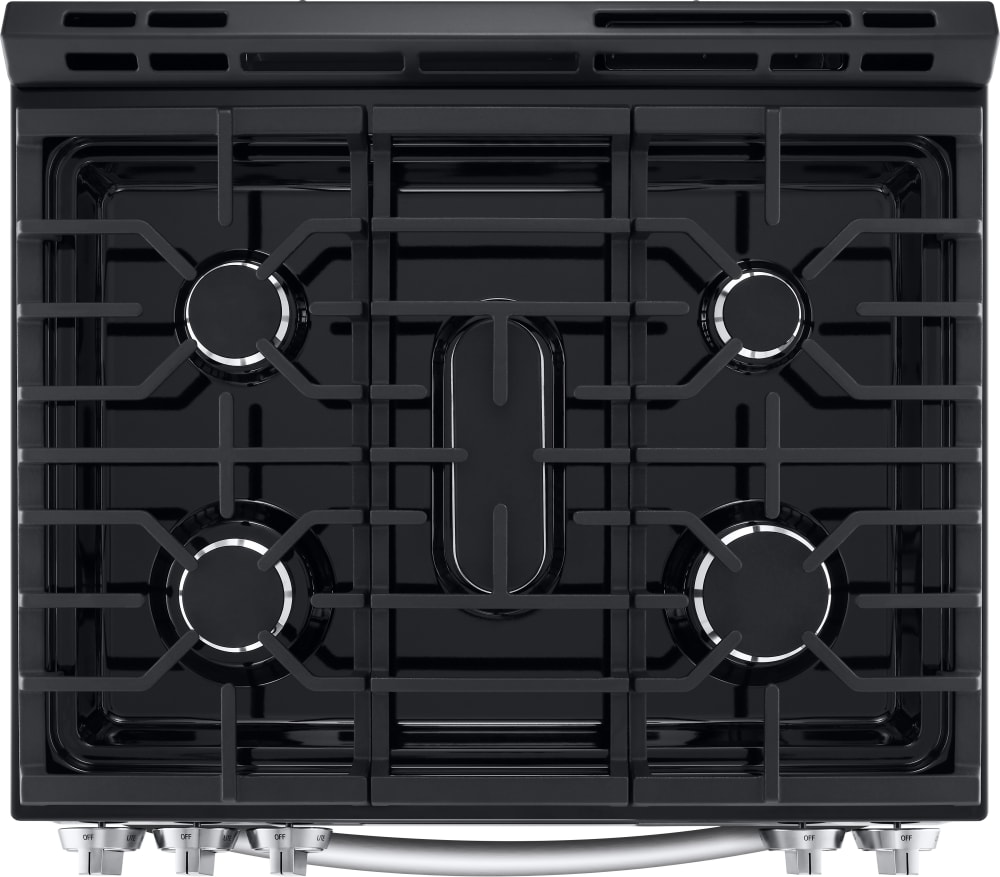 LG LSGL5831F 30 Inch Slide-In Gas Smart Range with 5 Sealed Burners, 5. ...