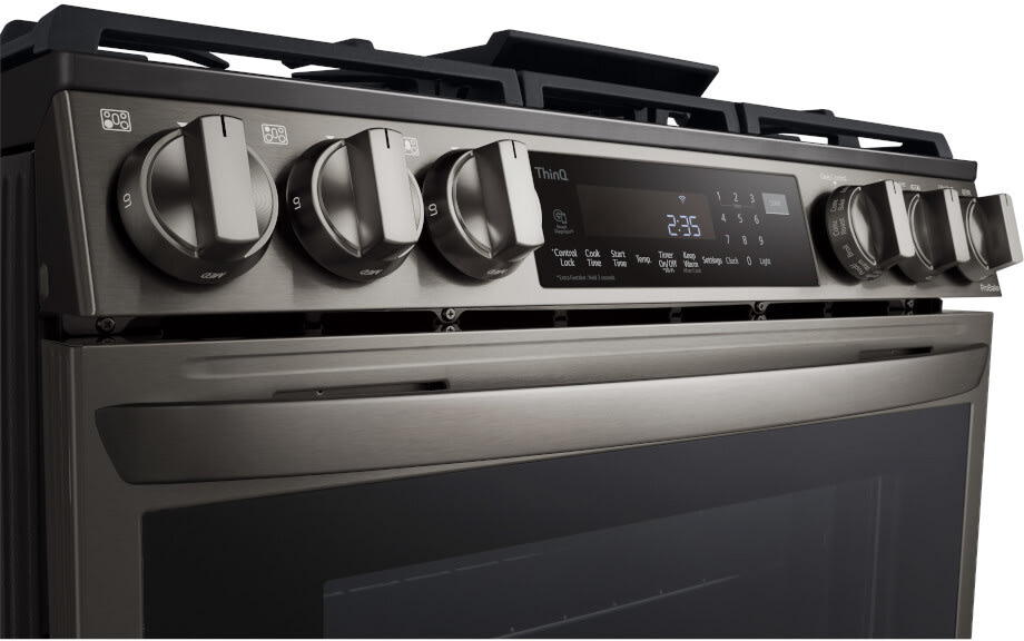 LG LSGL6335D 30 Inch Smart Instaview™ Slide-in Gas Range with 5 Sealed ...