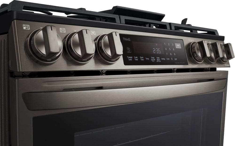 LG LSGL6337D 30 Inch Smart Instaview™ Gas Slide-In Range with 5 Sealed ...