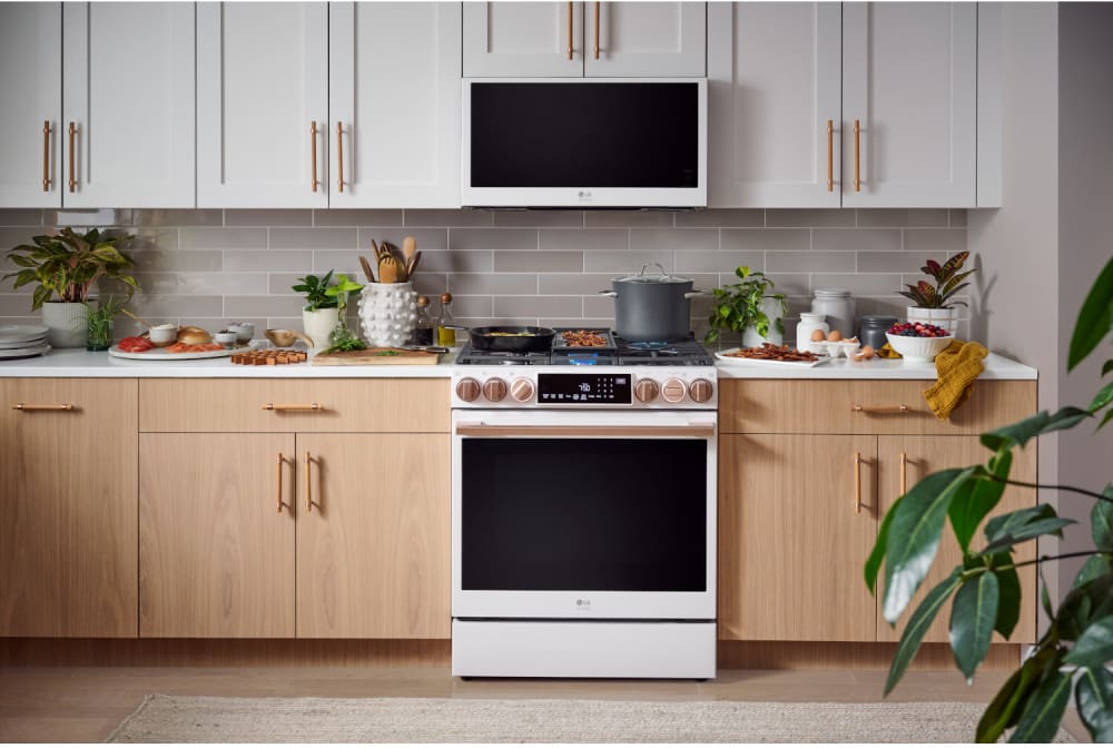 LG LSGS6338N 30 Inch Slide-In Gas Smart Range with 5 Sealed Burners, 6. ...
