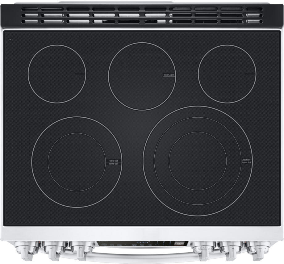 LG LTEL7337F 30 Inch Slide-In Electric Smart Range with 5 Burners ...