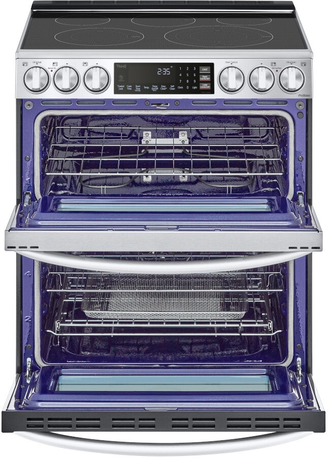 LG LTEL7337F 30 Inch Slide-In Electric Smart Range with 5 Burners ...