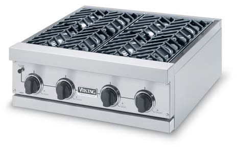 Viking VGRT244TNSS 24 Inch Built-in Outdoor Rangetop with 4 Burners ...