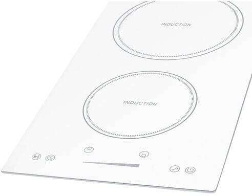 Summit SINC2B231W 12 Inch Induction Cooktop with 2 Cooking Zones ...
