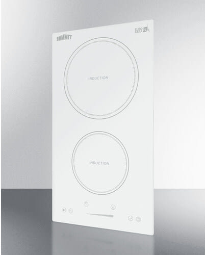 Summit SINC2B231W 12 Inch Induction Cooktop with 2 Cooking Zones ...