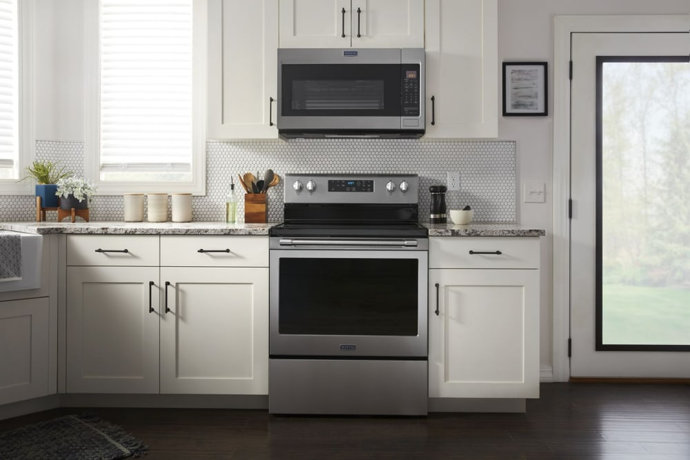 Maytag MER7700LZ 30 Inch Freestanding Electric Range with 5 Element ...