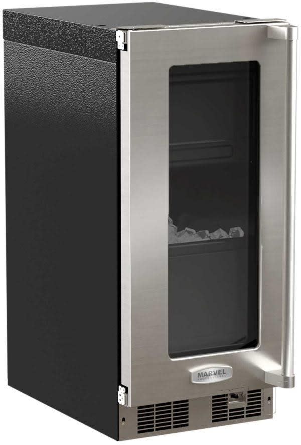Marvel MP15CPG3LS 15 Inch Professional Clear Ice Machine with Tri-Color ...