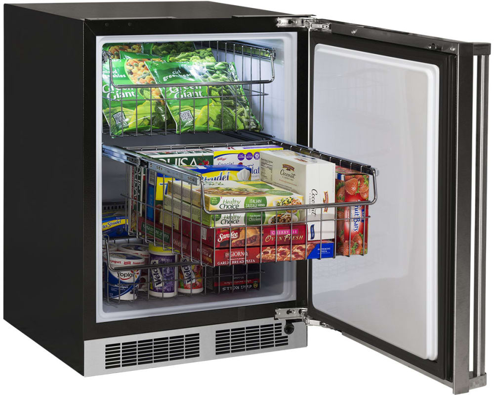Marvel MP24FAS4RS 24 Inch Built-In Counter Depth Freezer with 4.6 cu ...