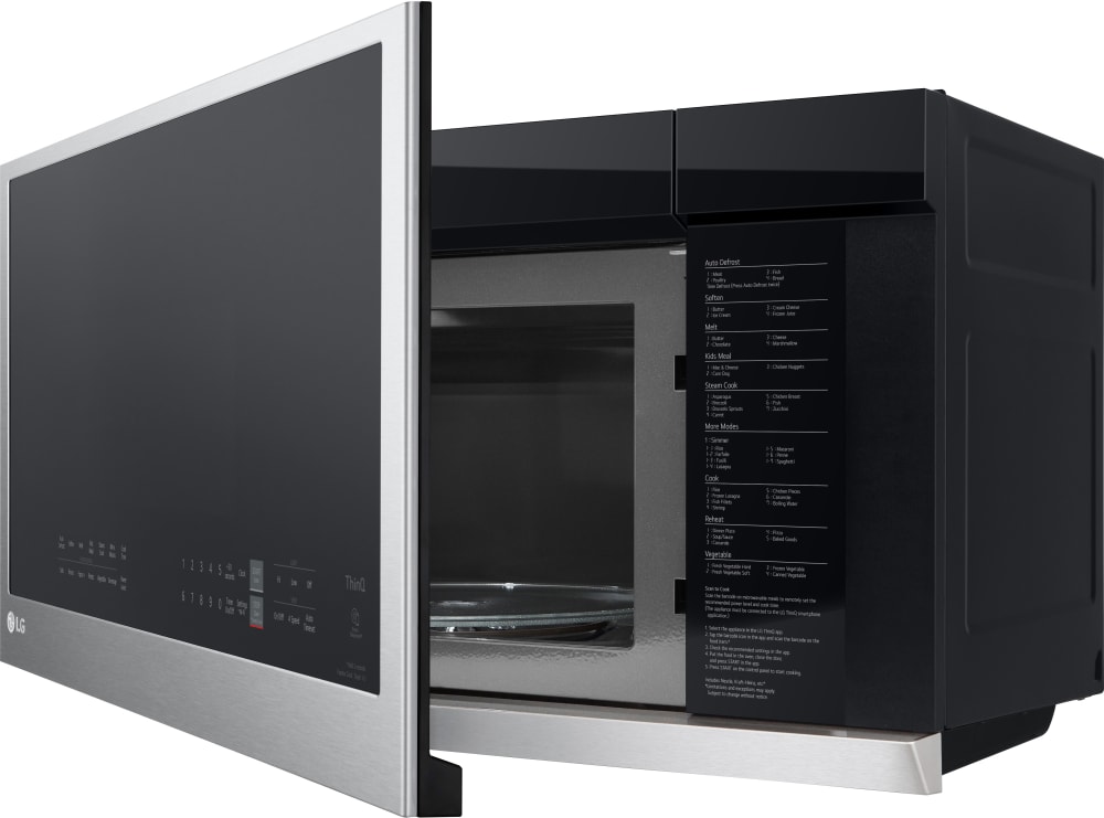 LG MVEL2137F 30 Inch Over-the-Range Smart Microwave Oven with 2.1 cu ...