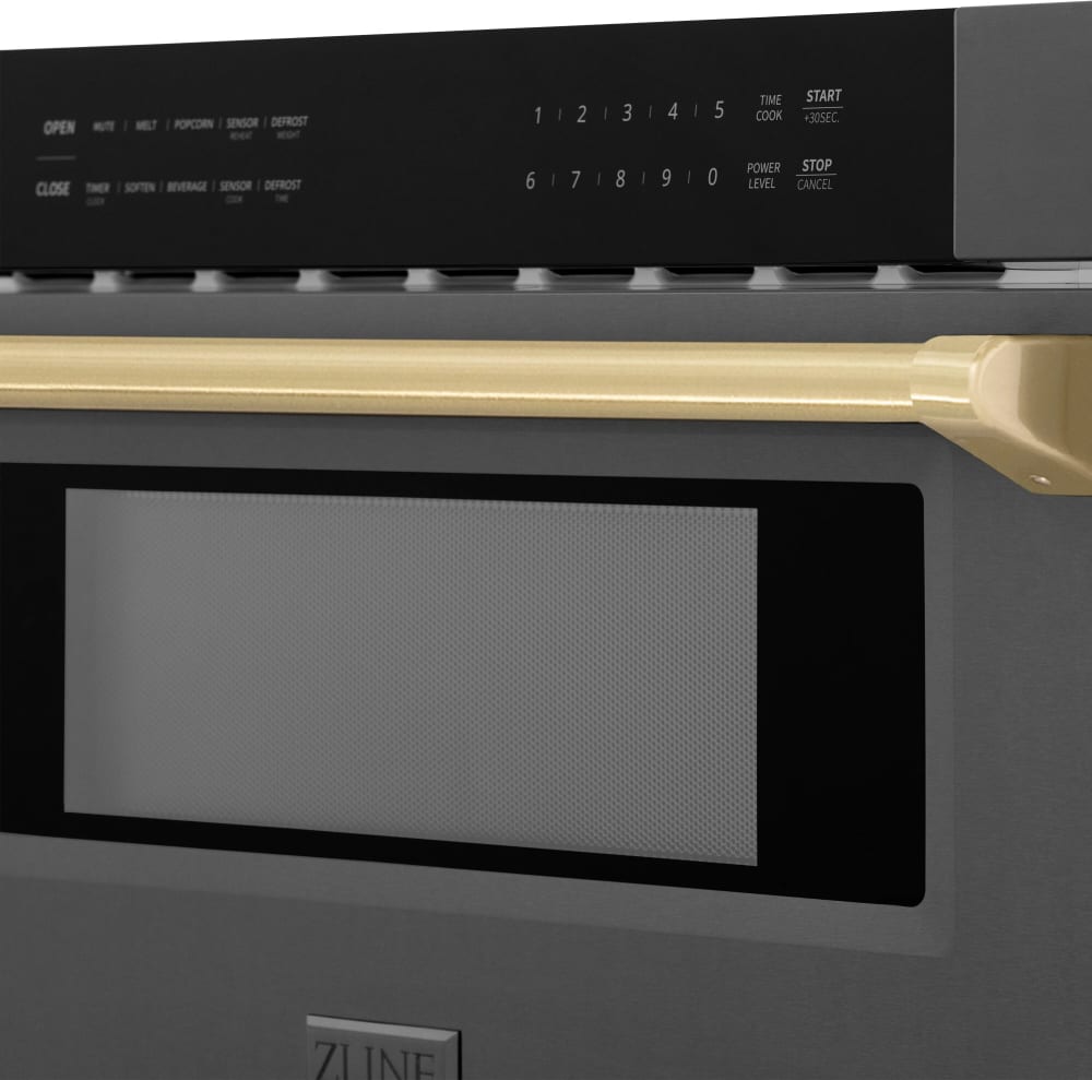 ZLINE MWDZ30BSCB 1.2 cu. ft. Microwave Drawer with 1,000 Watts, Reheat ...