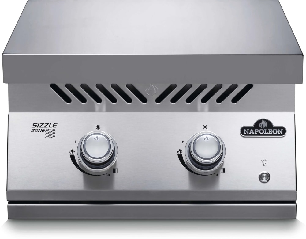 Napoleon BIB18IRNSS 22 Inch Built-In Dual Side Burner with 30,000 BTUs ...