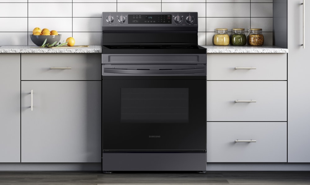 Samsung NE63A6311SG 30 Inch Freestanding Electric Smart Range with 5 ...