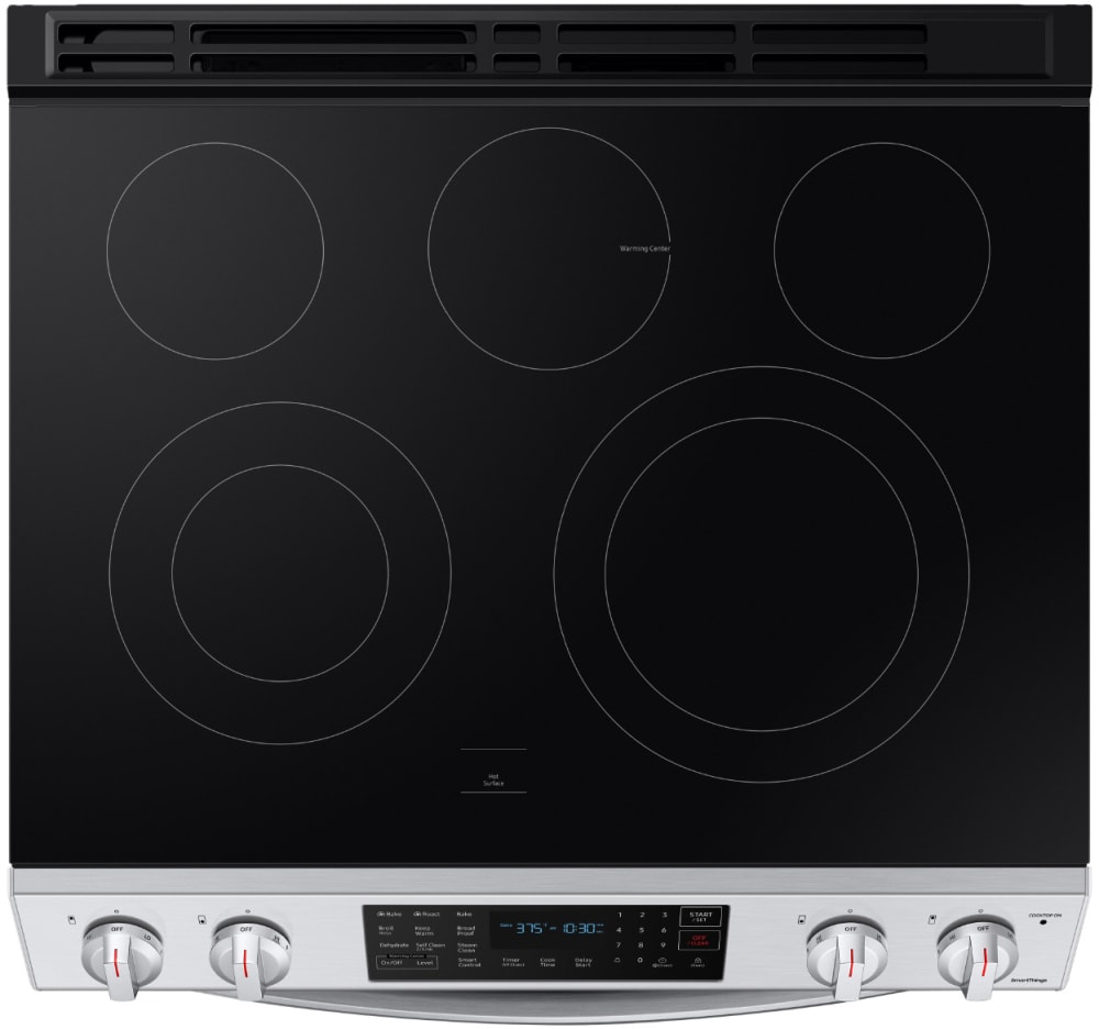Samsung NE63T8311SS 30 Inch Slide-In Electric Smart Range with 5 ...