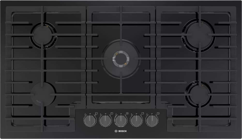 Bosch NGM8648UC 36 Inch Gas Cooktop with 5 Sealed Burners, Cast Iron ...