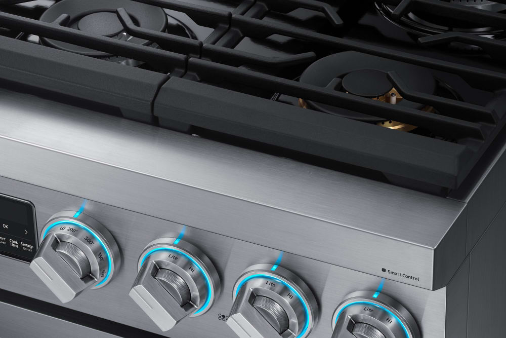 Samsung NX36R9966PS 36 Inch Smart Slide-In Gas Pro Range with Wi-Fi ...