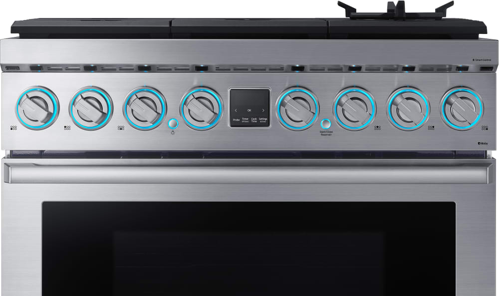 Samsung NY36R9966PS 36 Inch Smart Slide-In Dual Fuel Pro Range with 6 ...