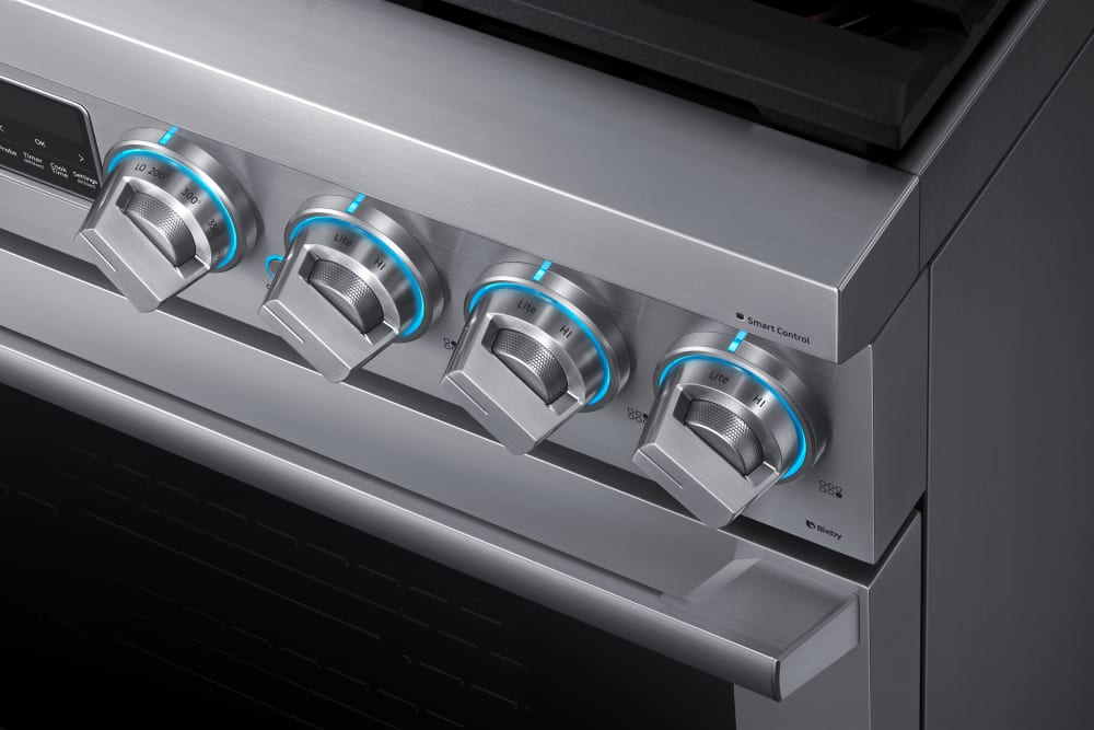 Samsung NY36R9966PS 36 Inch Smart Slide-In Dual Fuel Pro Range with 6 ...