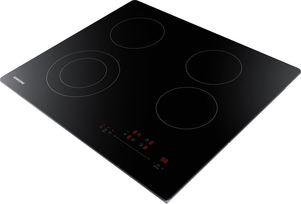 Samsung NZ24T4360RK 24 Inch Electric Cooktop with 4 Burner Elements ...