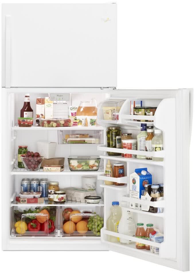 Whirlpool WRT138FFDW 30 Inch Top Freezer Refrigerator with 18 Cu. Ft ...