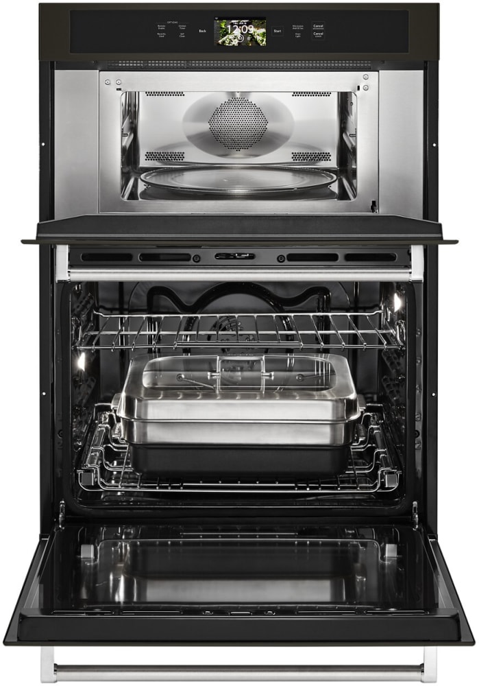 KitchenAid KOCE900HBS 30 Inch Smart Combination Wall Oven with Even ...