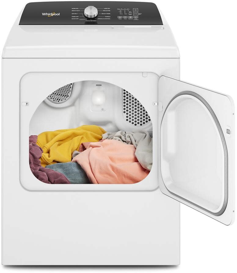 Whirlpool WED5050LW 29 Inch Top Load Electric Dryer with 7.0 cu. ft ...