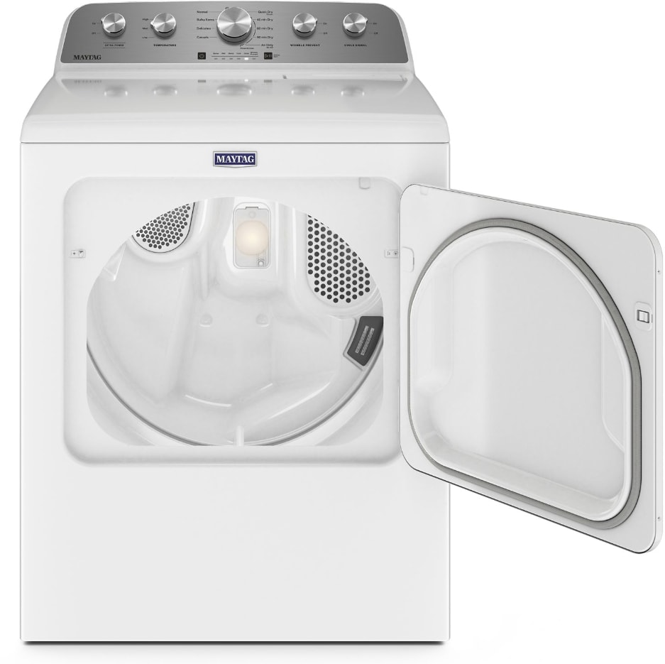 Maytag MGD5030MW 29 Inch Gas Dryer with 7.0 cu. ft. Capacity, 9 Dryer ...
