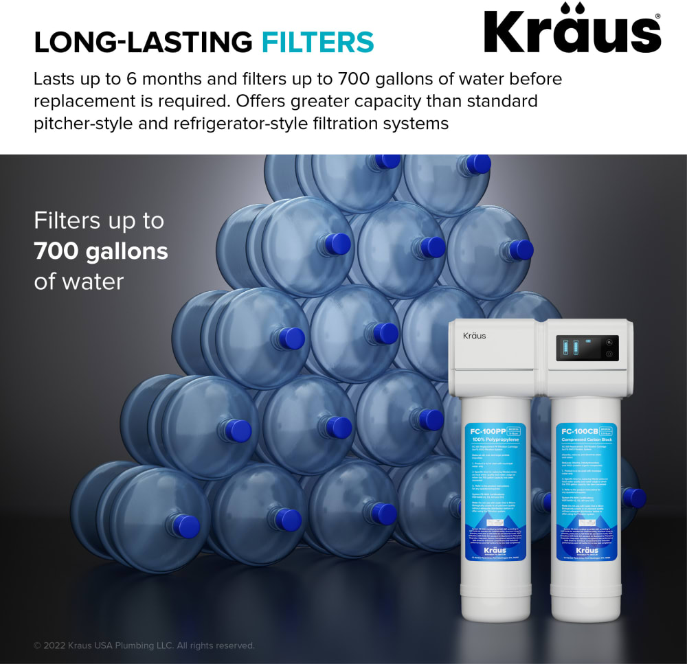 Kraus FS1000FF104MB KRAUS® Purita™ 2-Stage Under-Sink Filtration System ...
