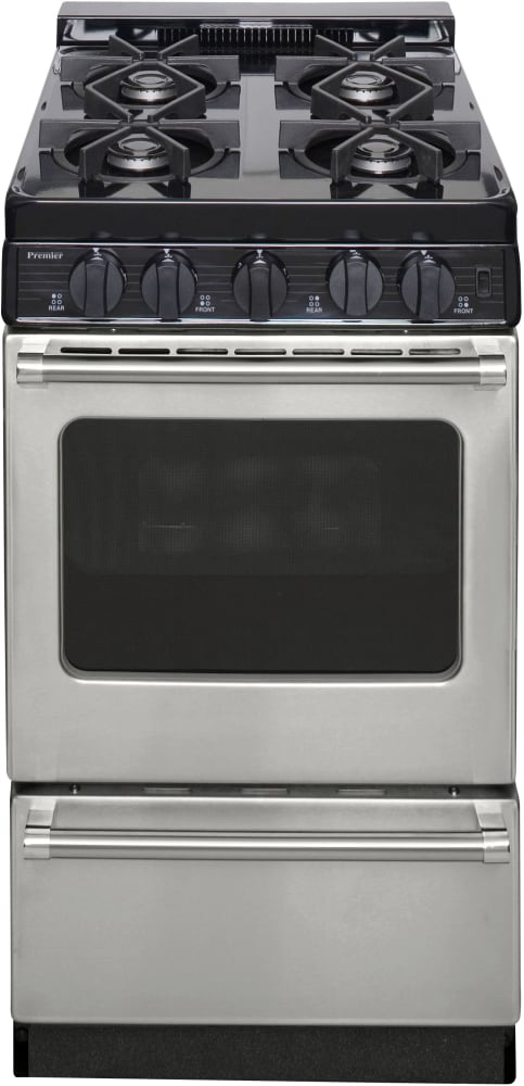 Premier P20S3102P 20 Inch Freestanding Gas Range with 4 Sealed Burners ...