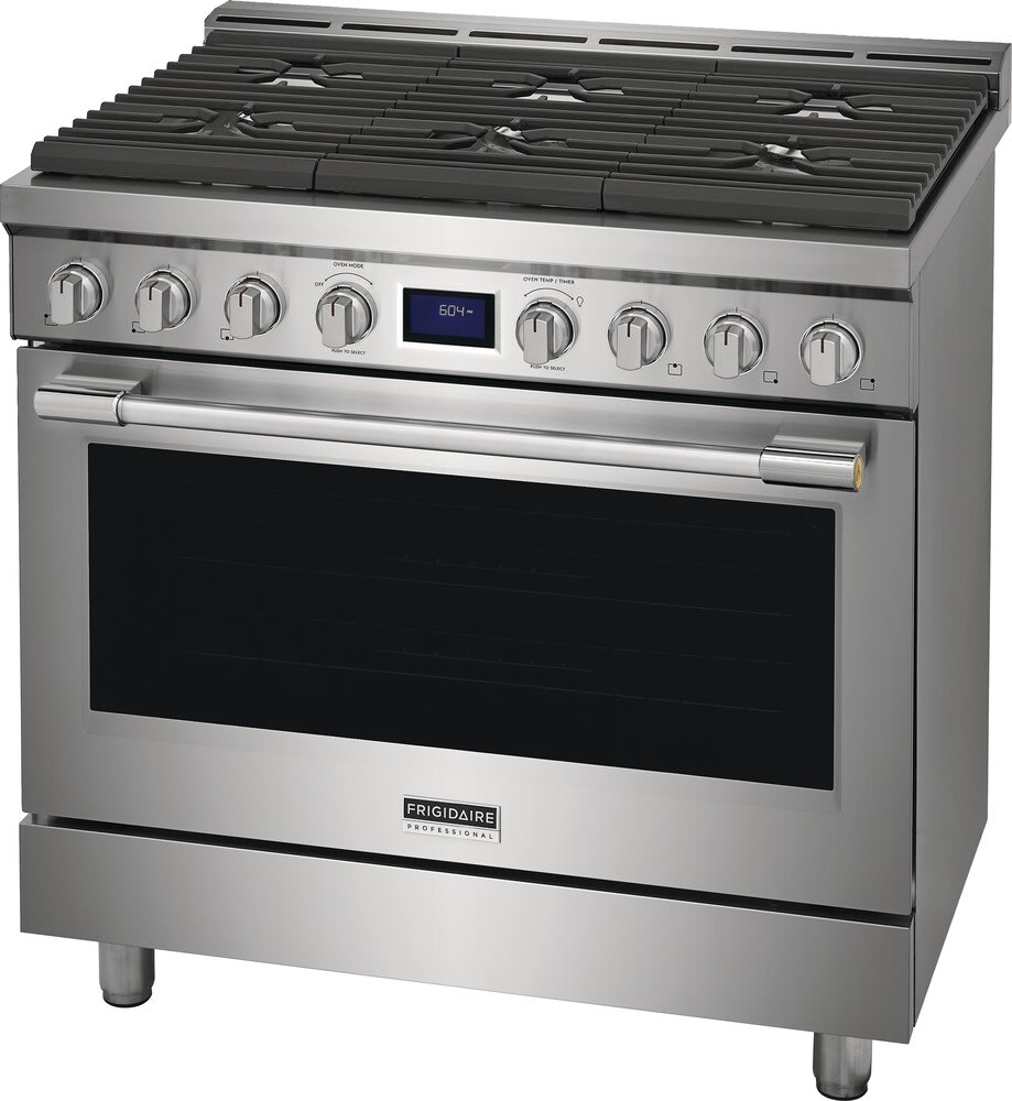 Frigidaire PCFG3670AF 36 Inch Freestanding Gas Range with 6 Sealed ...