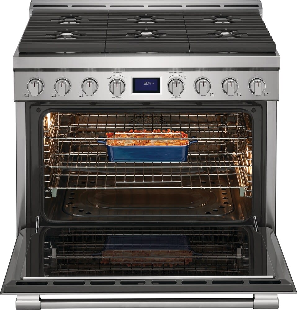 Frigidaire PCFG3670AF 36 Inch Freestanding Gas Range with 6 Sealed ...