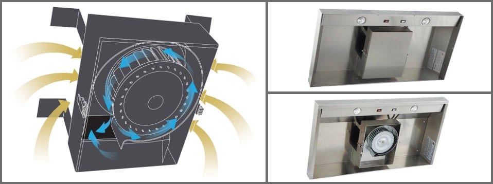 Vent-A-Hood PDAH7K30SS 30 Inch Duct Free Wall Mounted Hood with 4 Phase ...