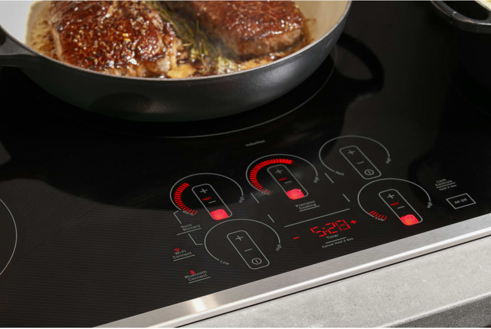 GE PHP9030STSS 30 Inch Induction Smart Cooktop with 4 Elements, Smooth ...