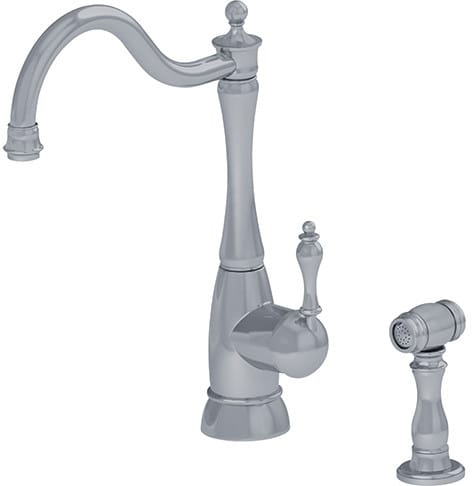 Franke FFS180 Farm house Faucet in Satin Nickel with Full & Needle ...