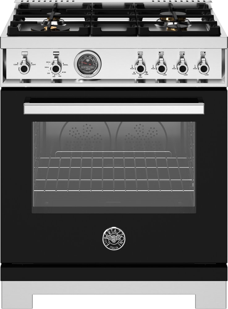 Bertazzoni PRO304BFGMNETLP 30 Inch Freestanding Counter Depth Gas Range ...