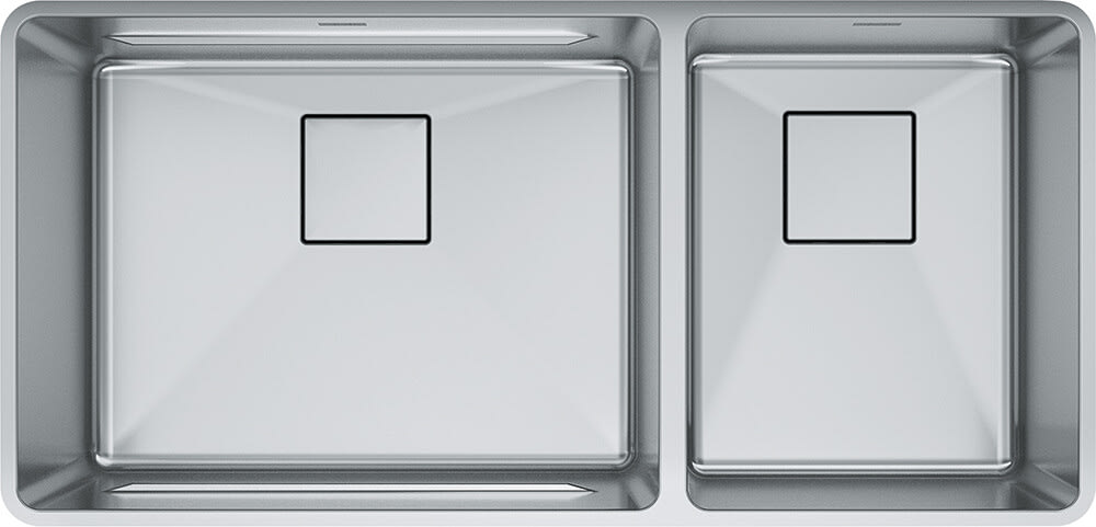 Franke PTX16037 Undermount Double Bowl Kitchen Sink with Patented ...