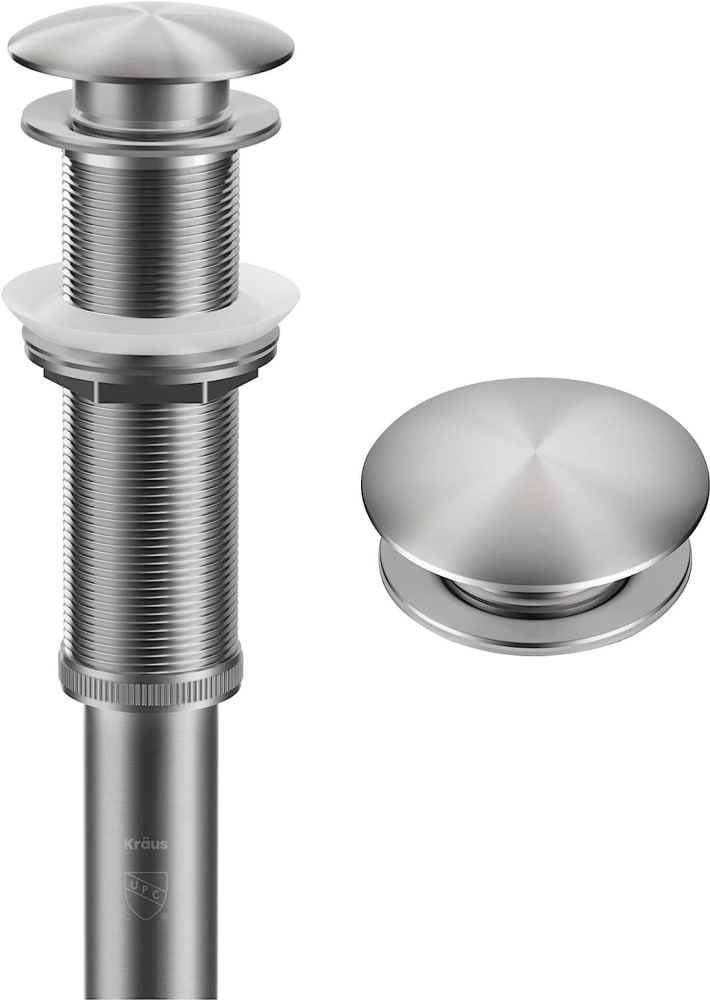 Kraus PUL10SFS Bathroom Sink Pop-Up Drain with Extended Thread ...